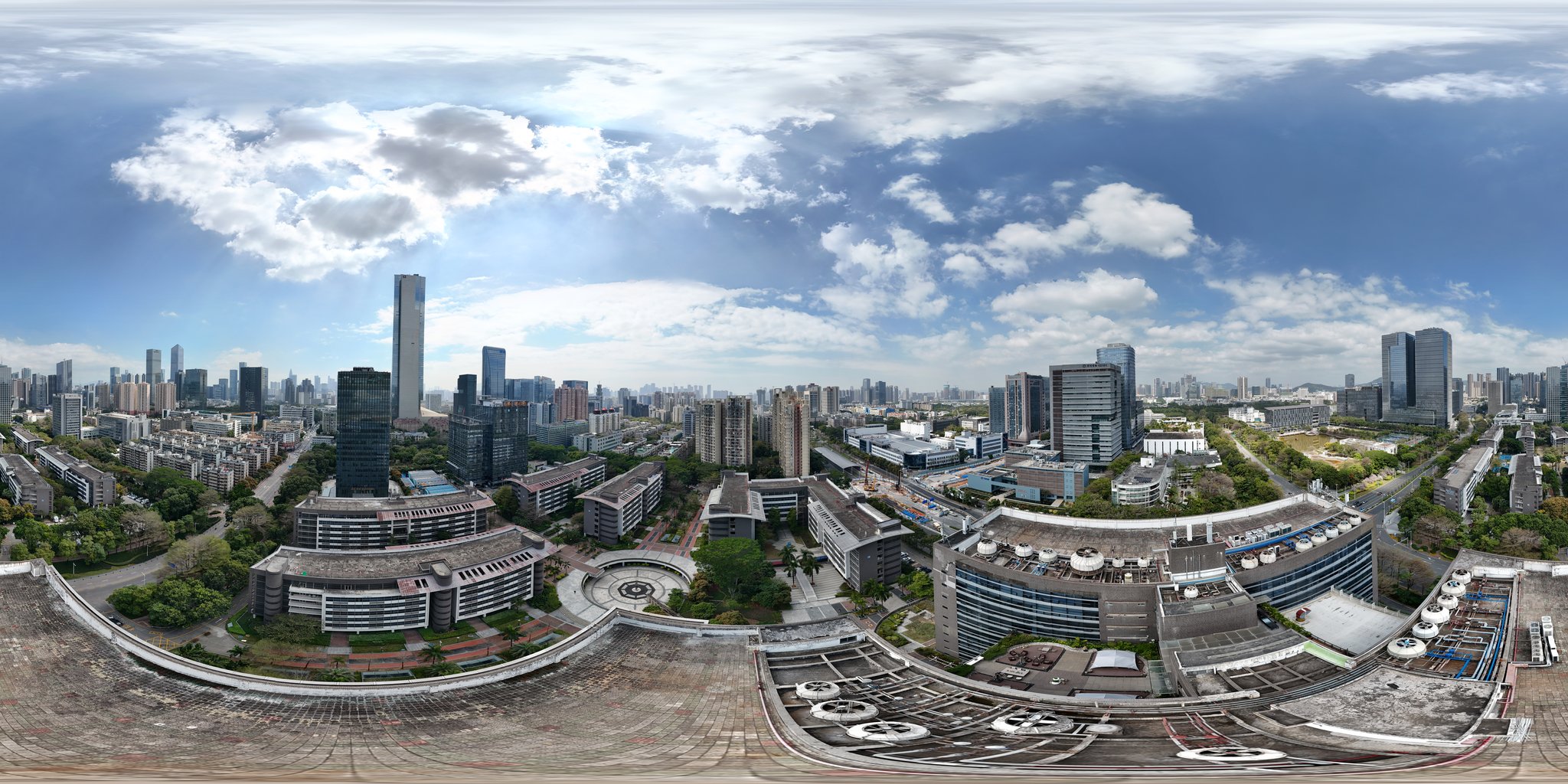 Urban City Highsky bluesky | FREE Urban Elements HDRis | BlenderKit