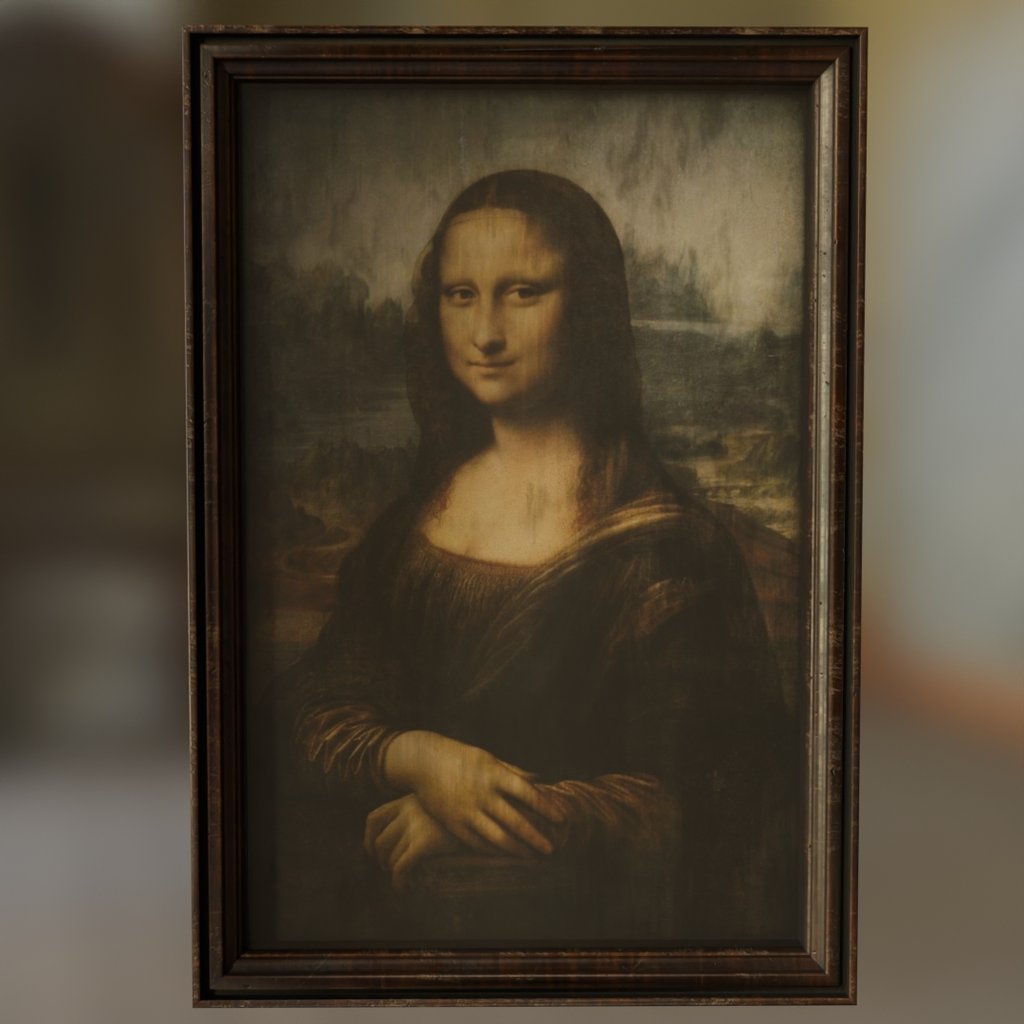 Vintage Mona Lisa Frame | Characters models | BlenderKit