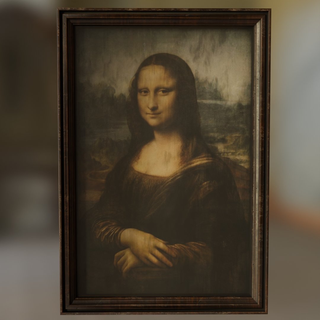 Vintage Mona Lisa Frame | Characters models | BlenderKit