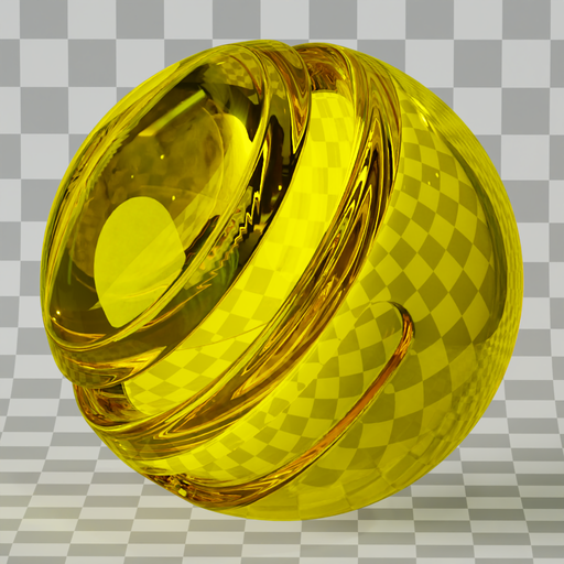 Glass Yellow | FREE glass materials | BlenderKit