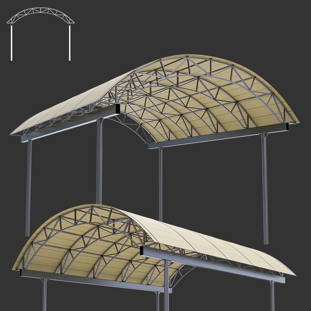 Arch canopy | Architectural Structures models | BlenderKit