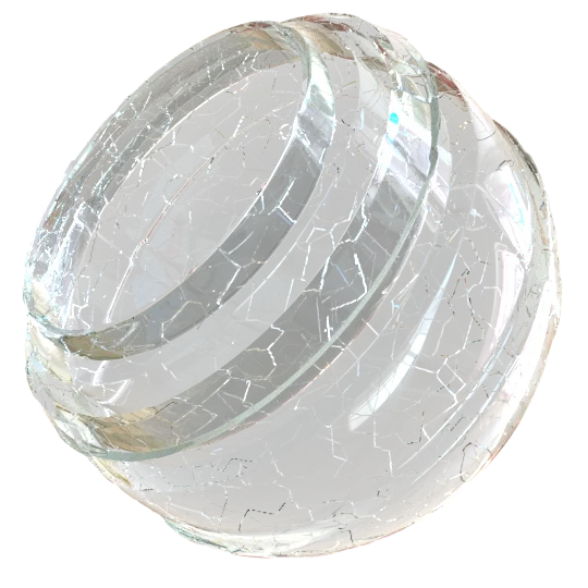 Cracked Glass (Crystal) | FREE glass materials | BlenderKit