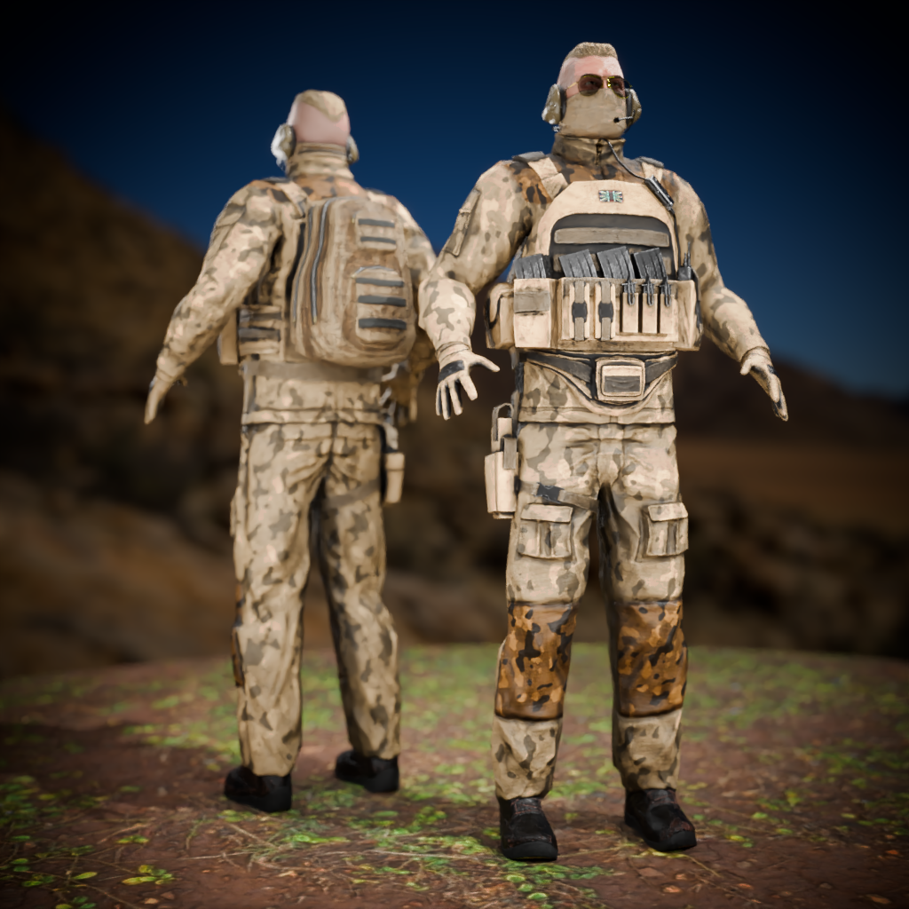 Military Character (GameReady) | Military Characters models | BlenderKit
