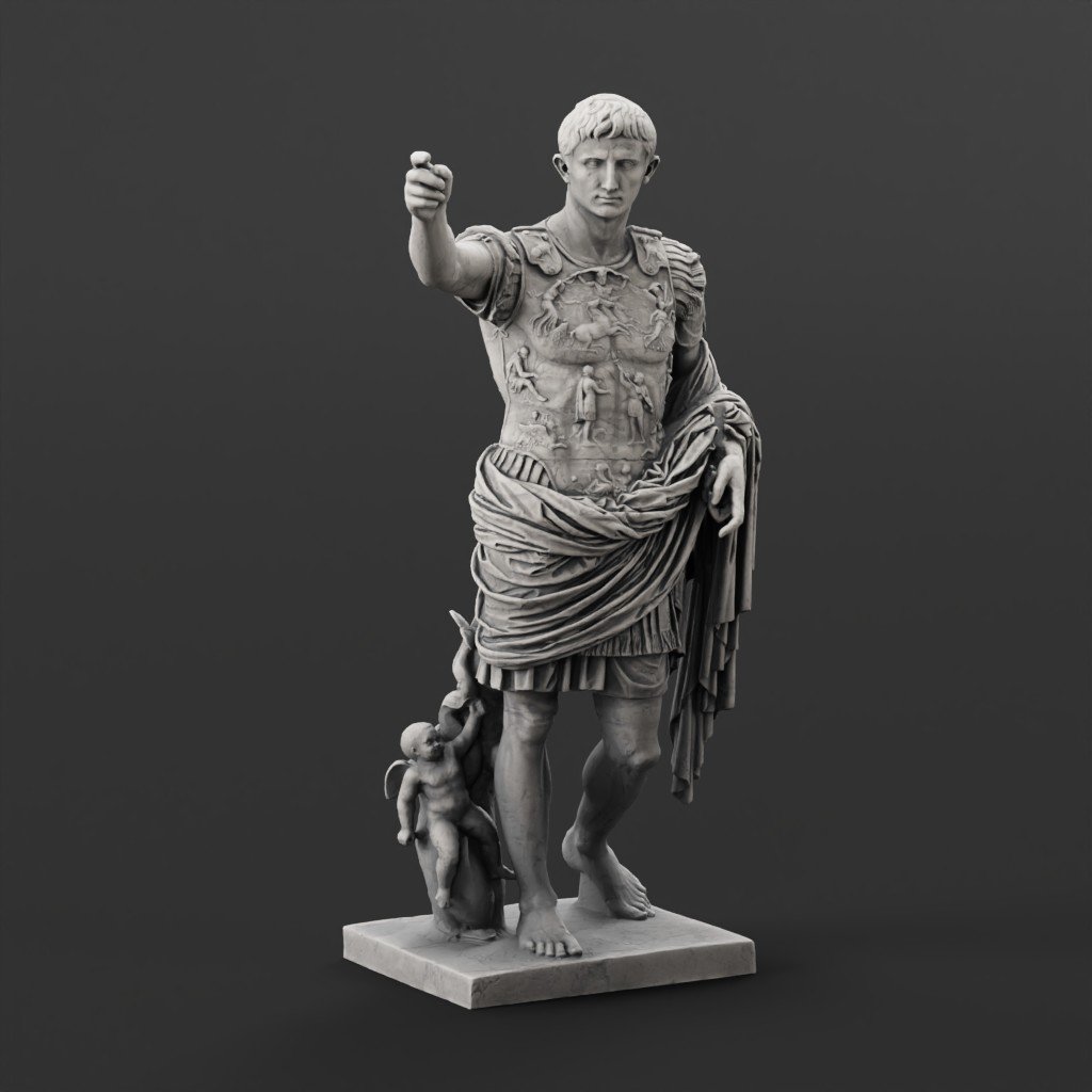 Augustus prima porta | Interior Sculptures models | BlenderKit