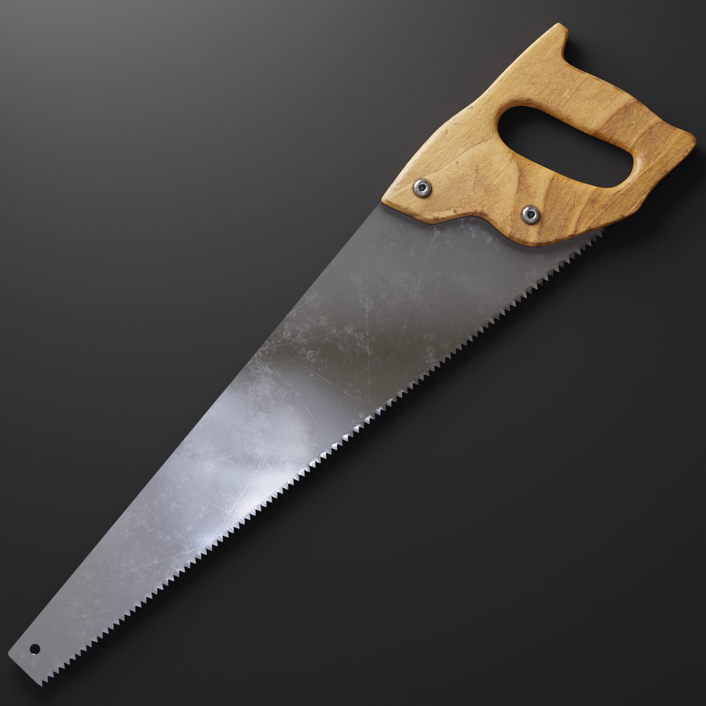 Hand Saw | FREE Handtools models | BlenderKit