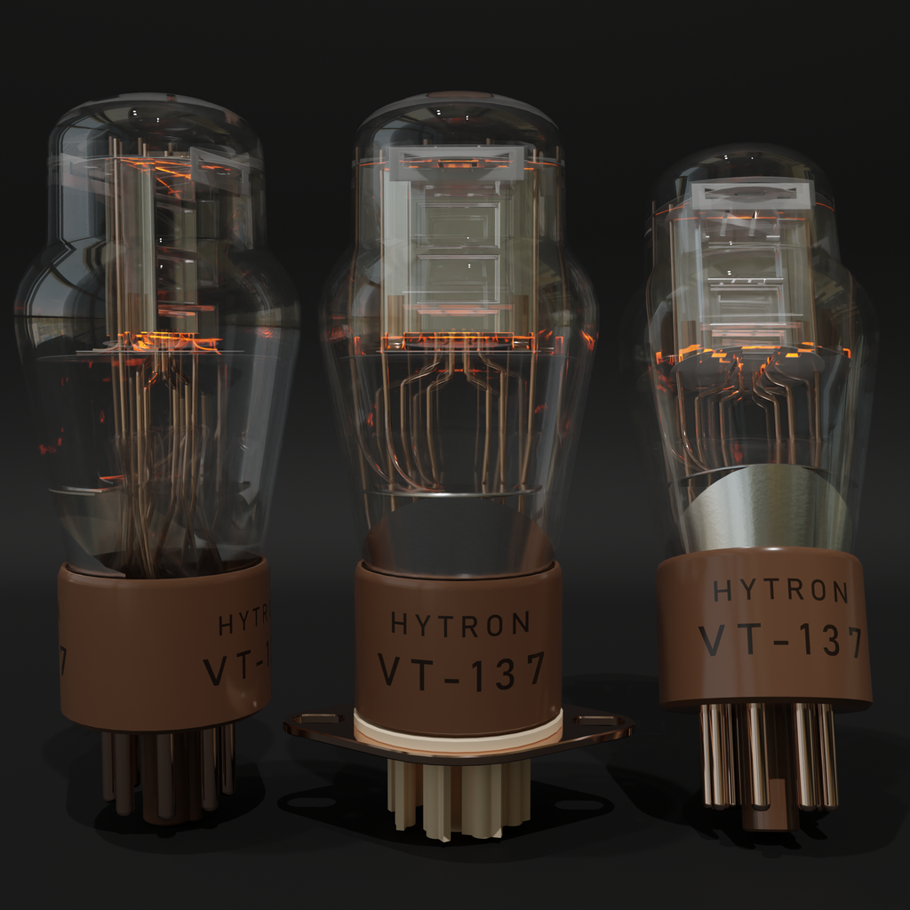Hytron 1626 triode / vt-137 | FREE Miscellaneous models | BlenderKit