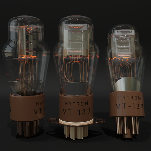 Hytron 1626 triode / vt-137 | FREE Miscellaneous models | BlenderKit