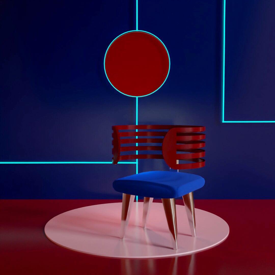 Abstract chair scene | Abstract scenes | BlenderKit