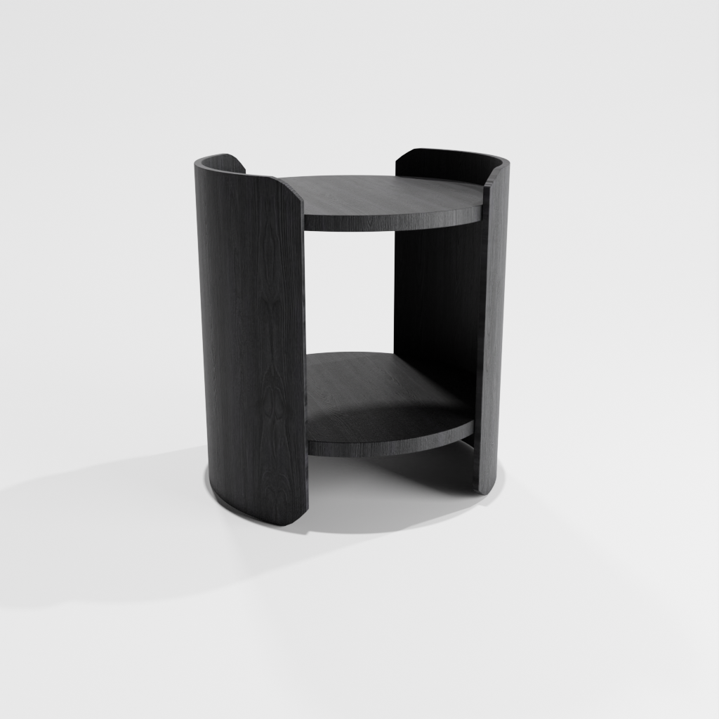 Bedside table PARENTHESIS P10001 | Sideboard & Drawers models | BlenderKit