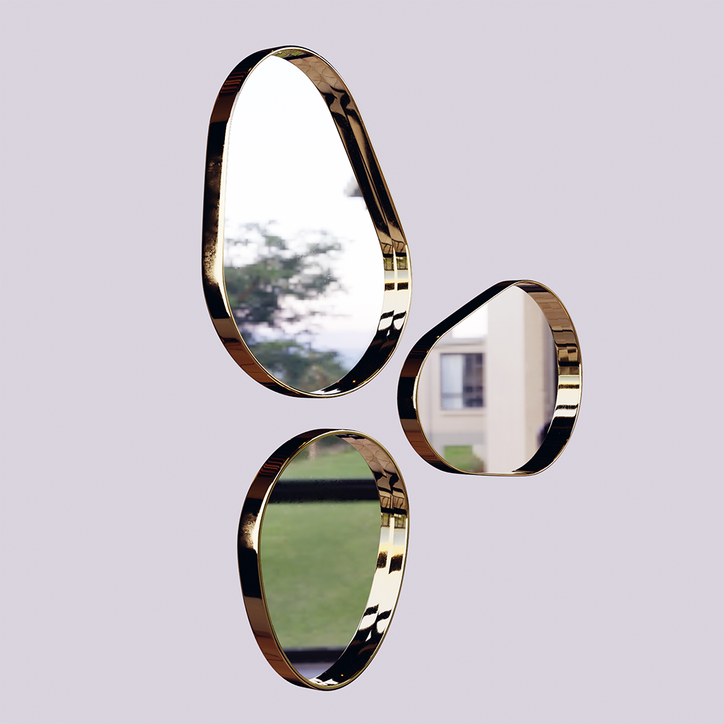 Mirrors Wall Set | Mirrors models | BlenderKit
