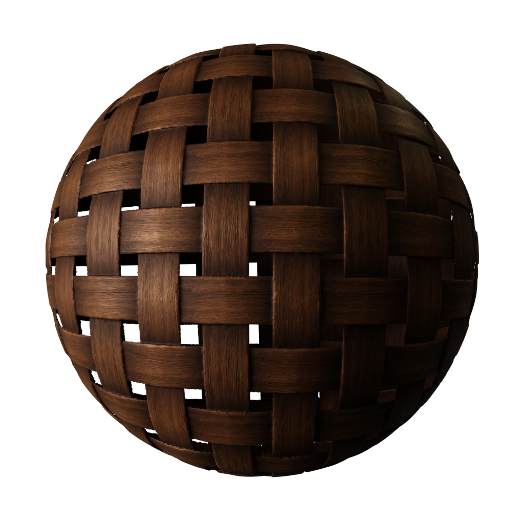 Rattan Weave Brown | FREE wood materials | BlenderKit