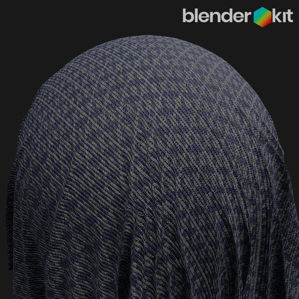 BlenderKit fabric material: Nylon by Vilém Duha