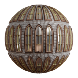 Gothic Windows Facade | FREE ornaments materials | BlenderKit