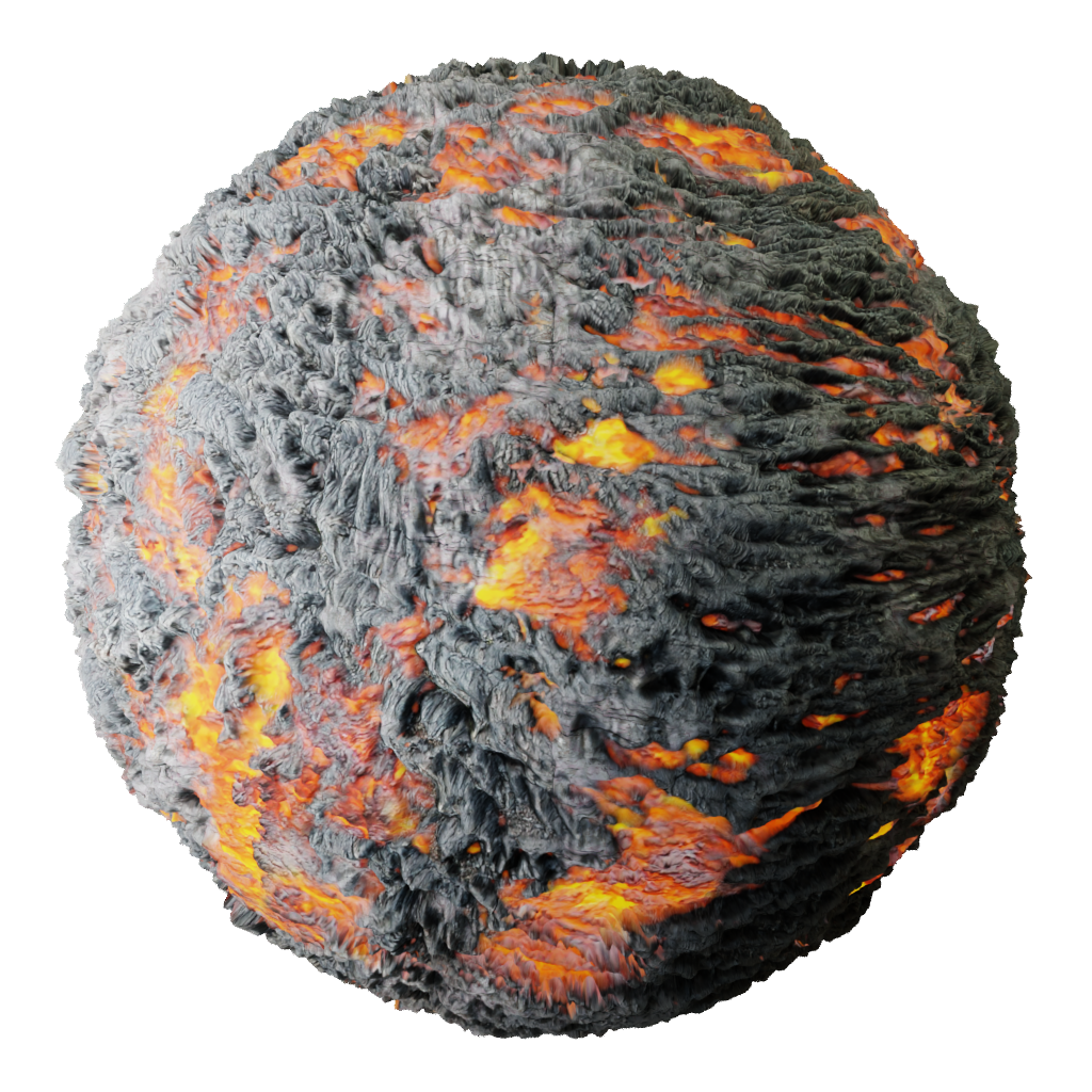 Lava | FREE rock materials | BlenderKit