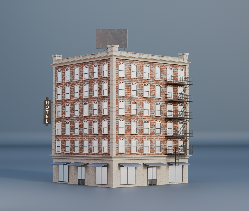Building | Commercial Buildings models | BlenderKit