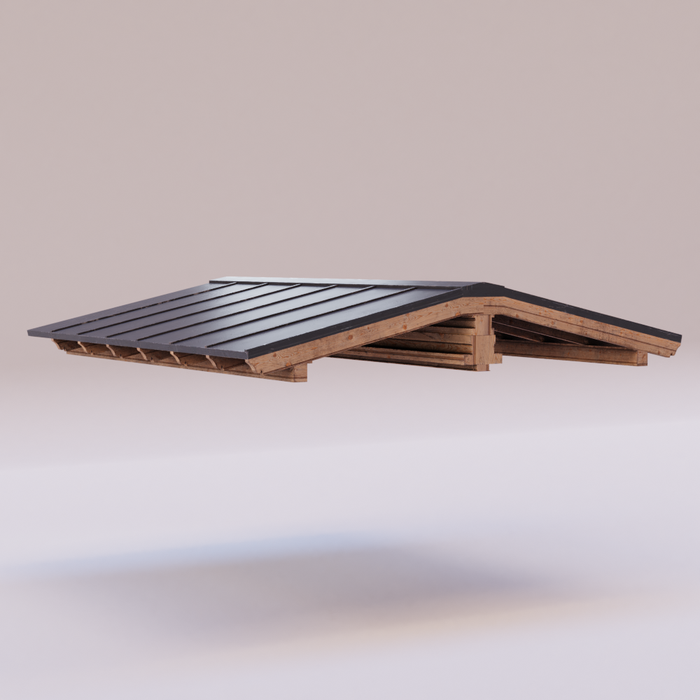 Modular Roof | Exterior Elements models | BlenderKit