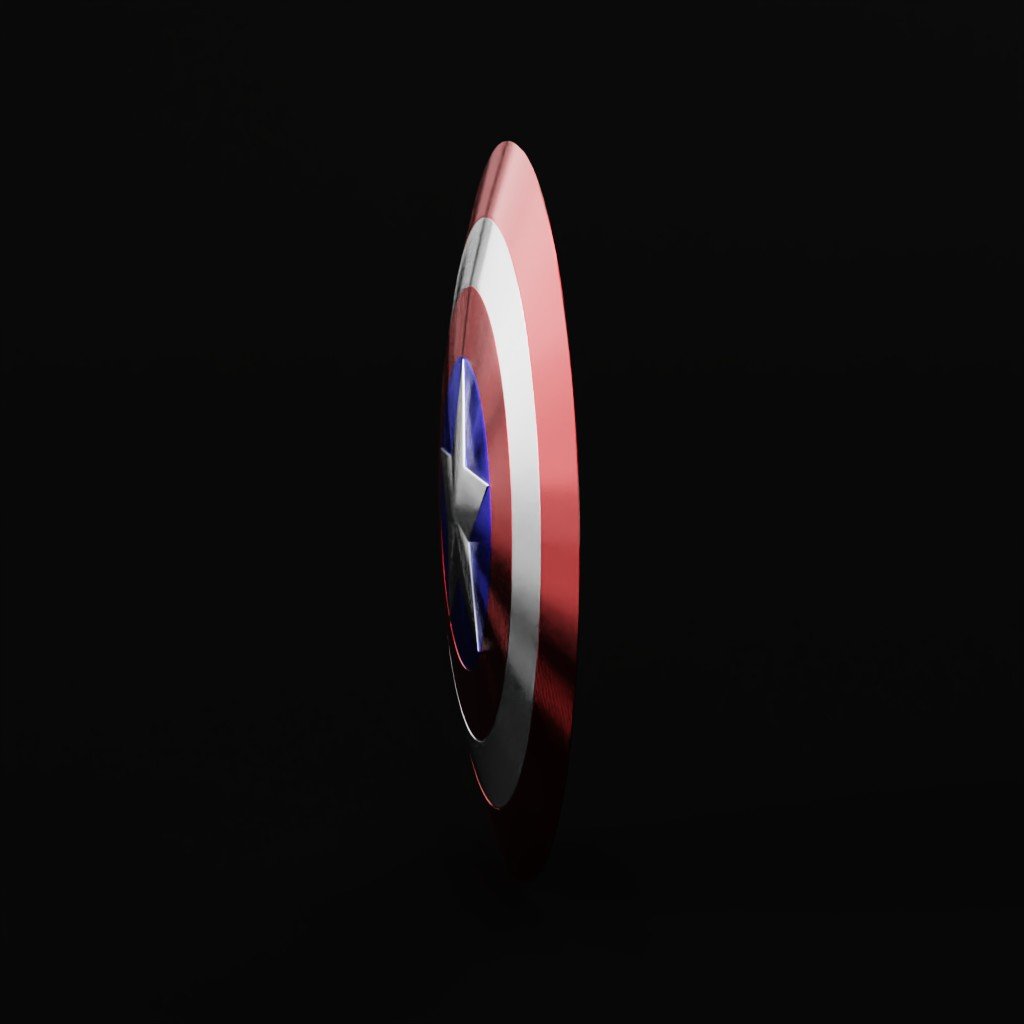 Captain America's Shield | FREE Sci-Fi Weapons models | BlenderKit