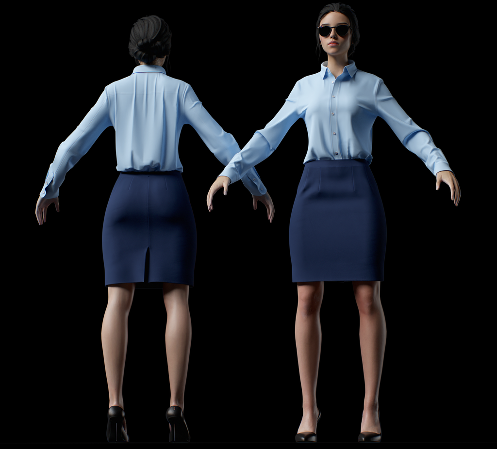 Business Lady Office Girls | Women models | BlenderKit