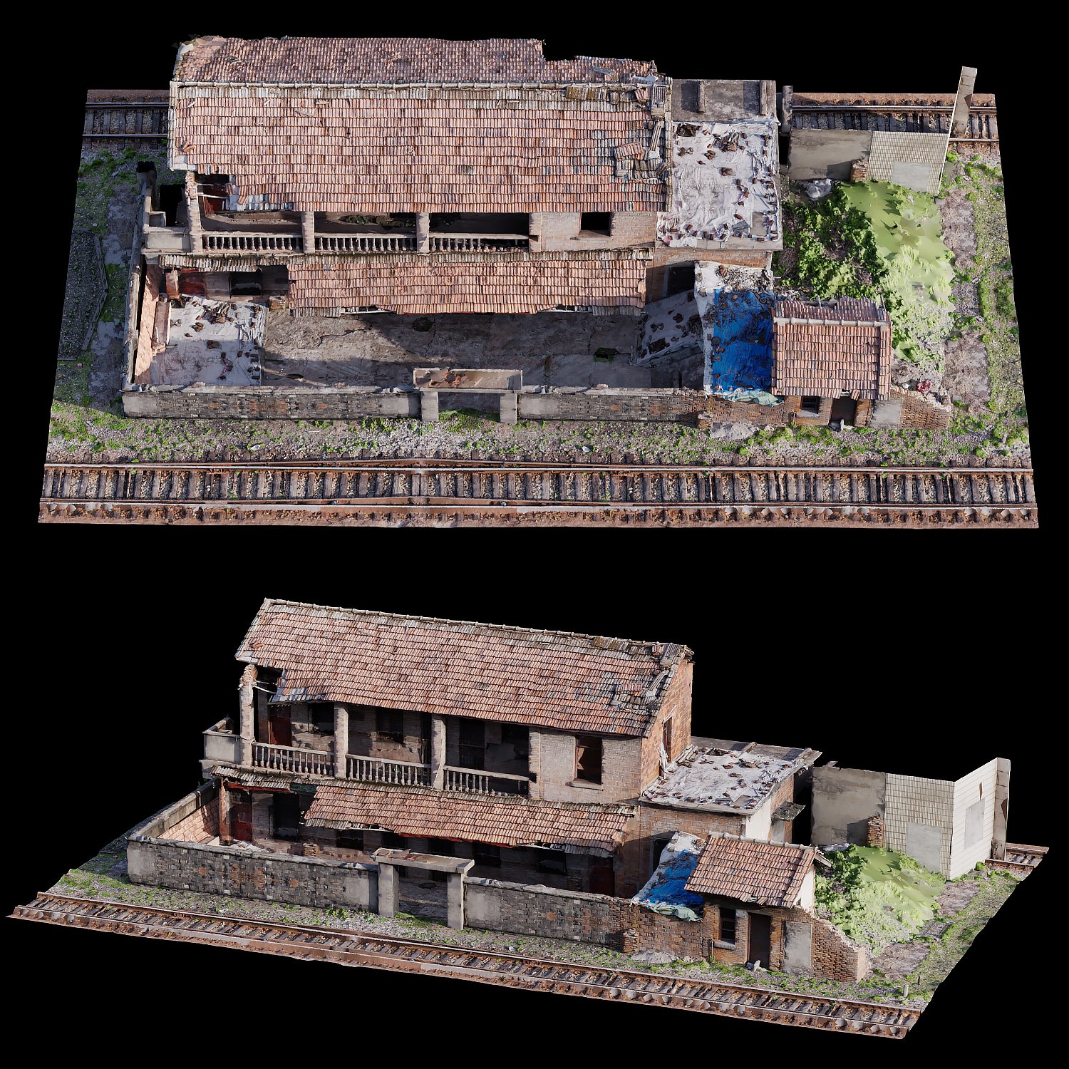 Scan Building Red Brick | Historic Buildings models | BlenderKit