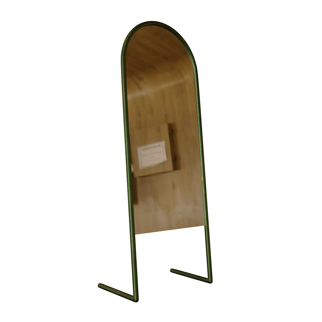 Thin Rustic Floor Mirror | Mirrors models | BlenderKit