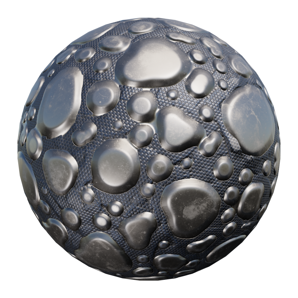 Bumpy metallic texture | FREE fabric materials | BlenderKit