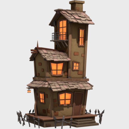 Haunted_House | Sci-fi Buildings models | Blendkit