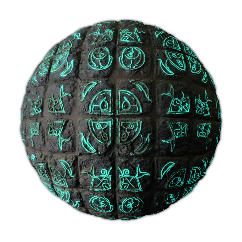 Ancient Rune Stone Tiles | FREE stone materials | BlenderKit