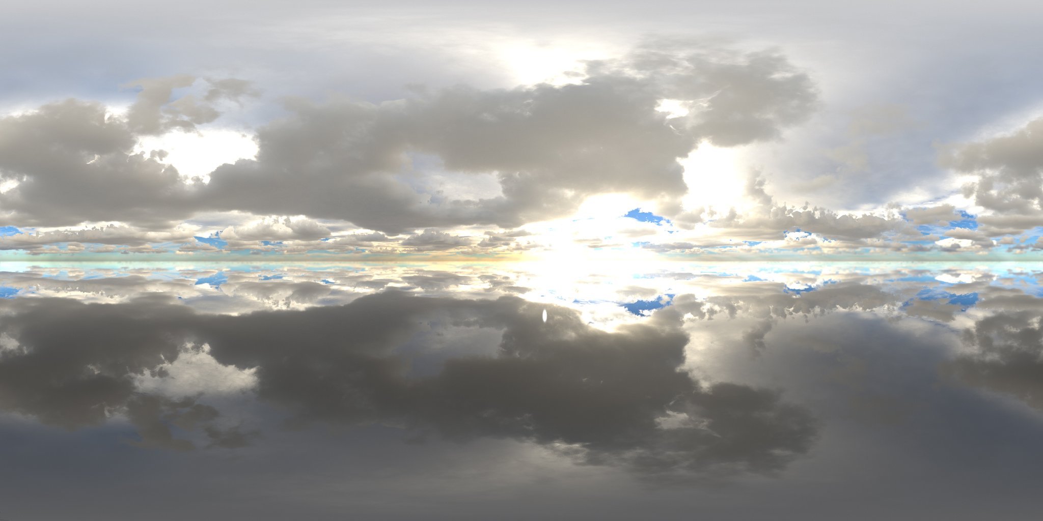 Infinite cloudy blue sky | FREE Landscapes HDRis | BlenderKit