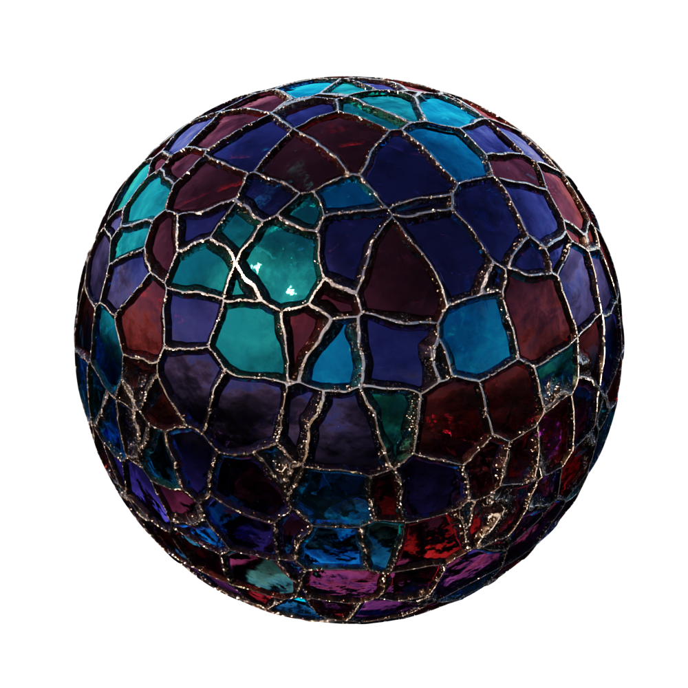 Procedural Stained Glass | FREE glass materials | BlenderKit