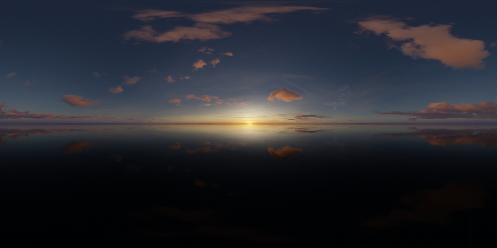 Colorful Sunset Clouds Realistic Sky | Landscapes HDRis | BlenderKit