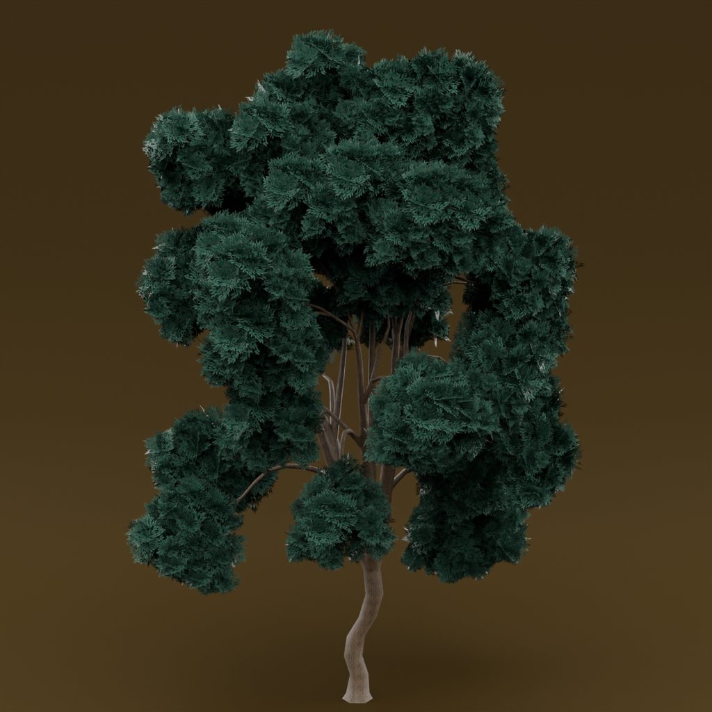 Teal leaved tree | Trees models | BlenderKit