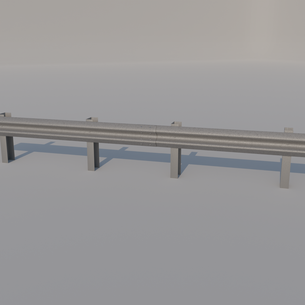 Road Railing | Fences models | BlenderKit