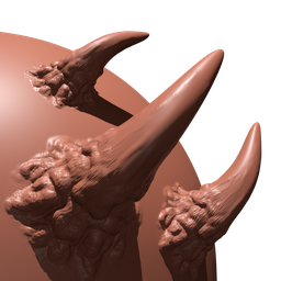 Thorn Horn Claw | Animal / Creature Claw brushes | BlenderKit