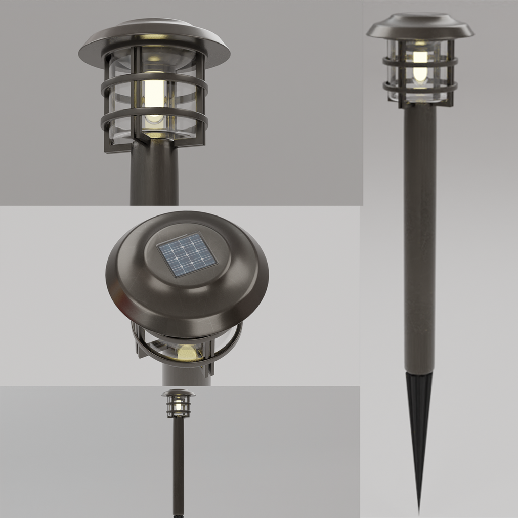 Solar-Powered Garden Light | Miscellaneous models | BlenderKit