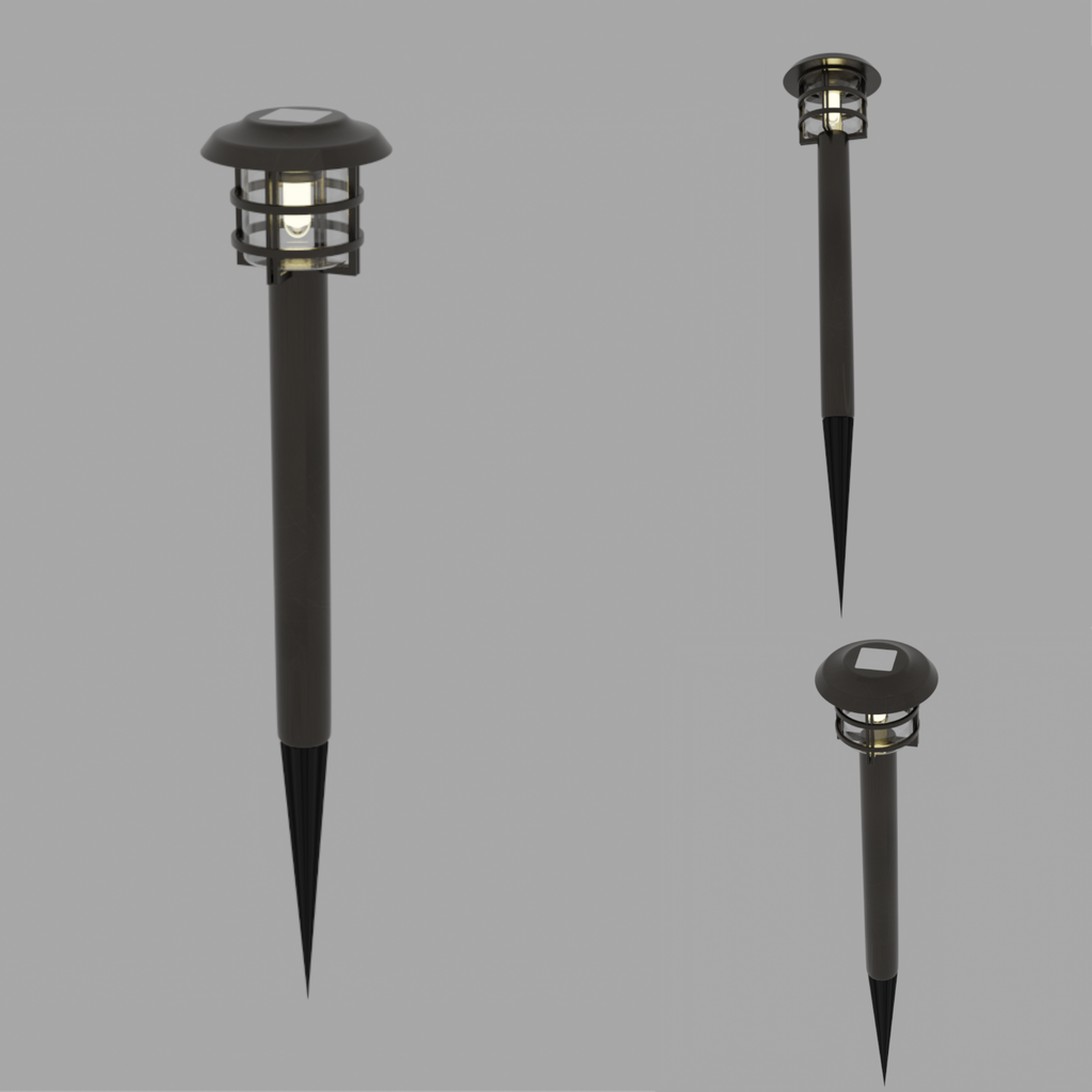 Solar-Powered Garden Light | 3D Miscellaneous models | BlenderKit