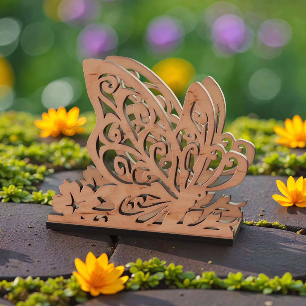 Napkin holder. Butterfly | Interior Design models | BlenderKit