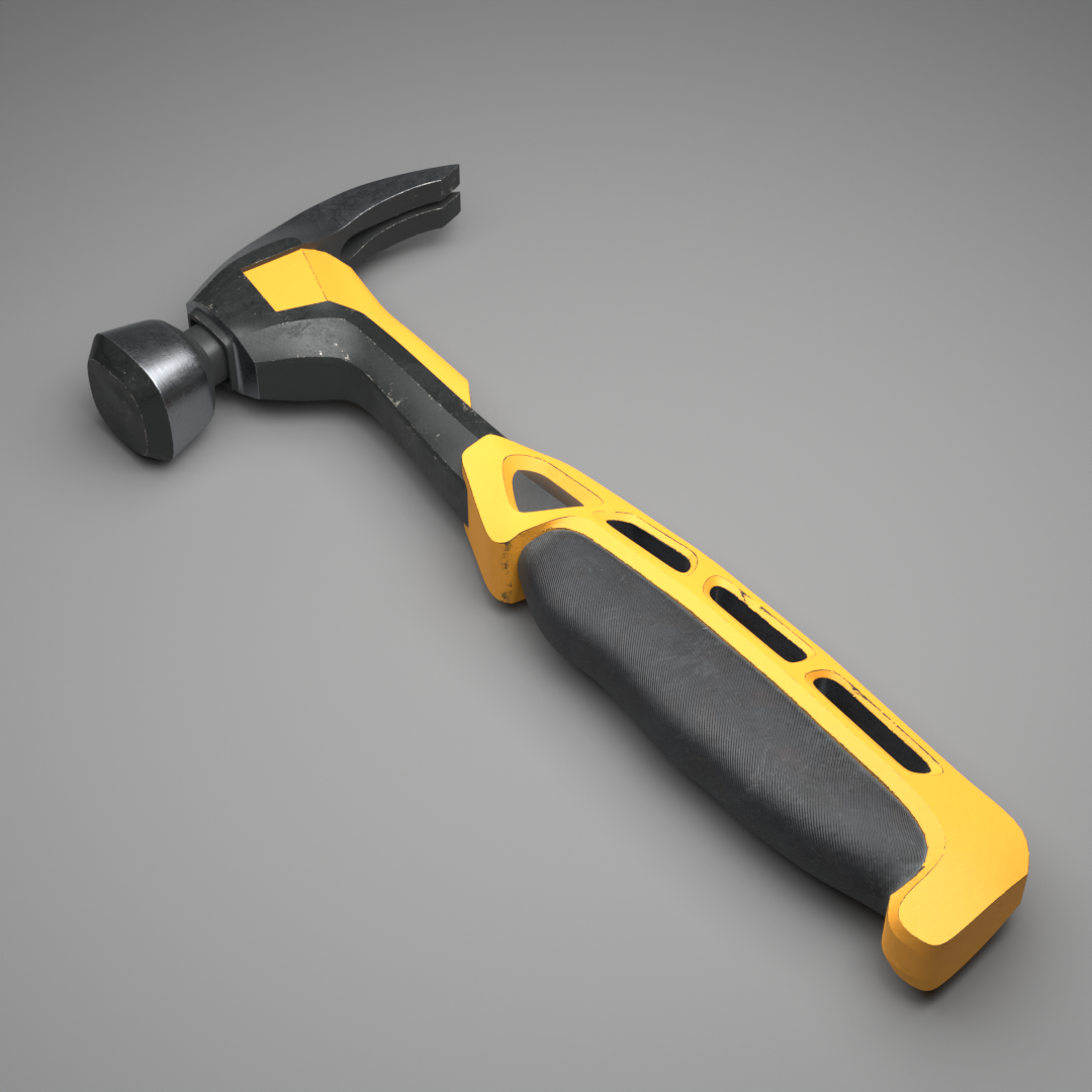 Scifi Futuristic Hammer Tool | Handtools models | BlenderKit