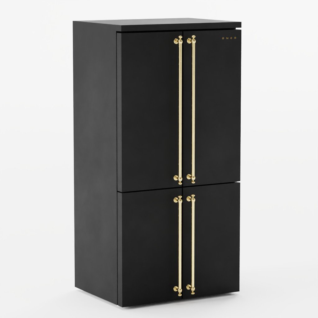 Smeg - Free standing refrigerator | Kitchen Appliances models | BlenderKit