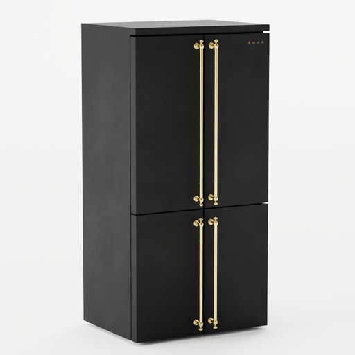 Smeg - Free standing refrigerator | Kitchen Appliances models | BlenderKit