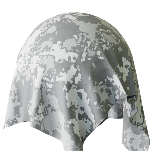 Winter Camouflage | FREE Print Fabric 3D Materials materials | BlenderKit