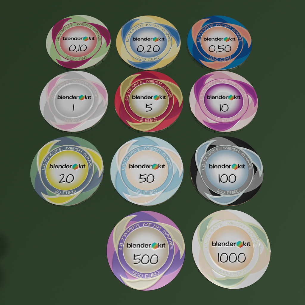 Coin | FREE 3D Money models | BlenderKit