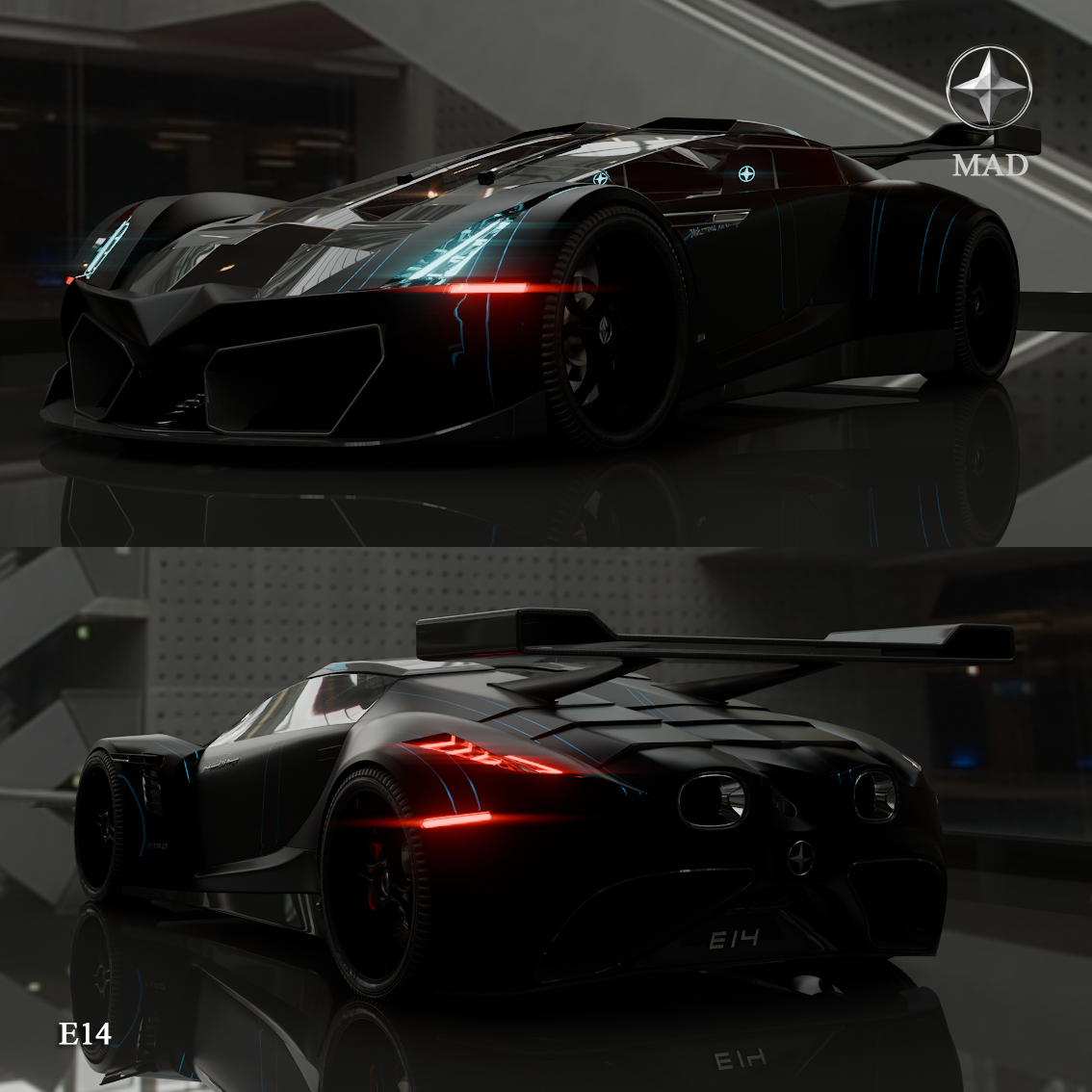 MAD E14 sport car | FREE Luxury Cars models | BlenderKit