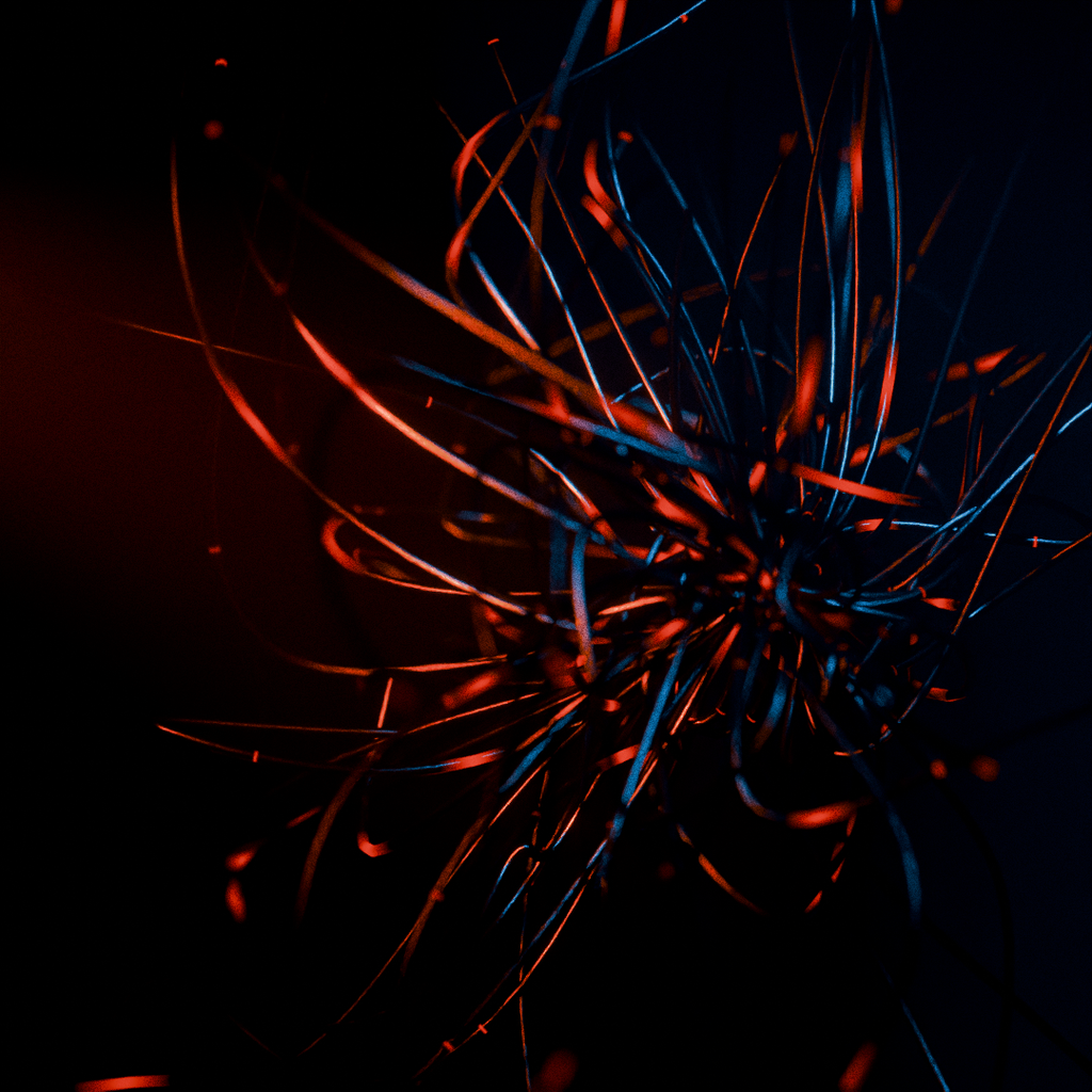 Abstract Red Blue Motion Graphics | FREE Abstract scenes | BlenderKit