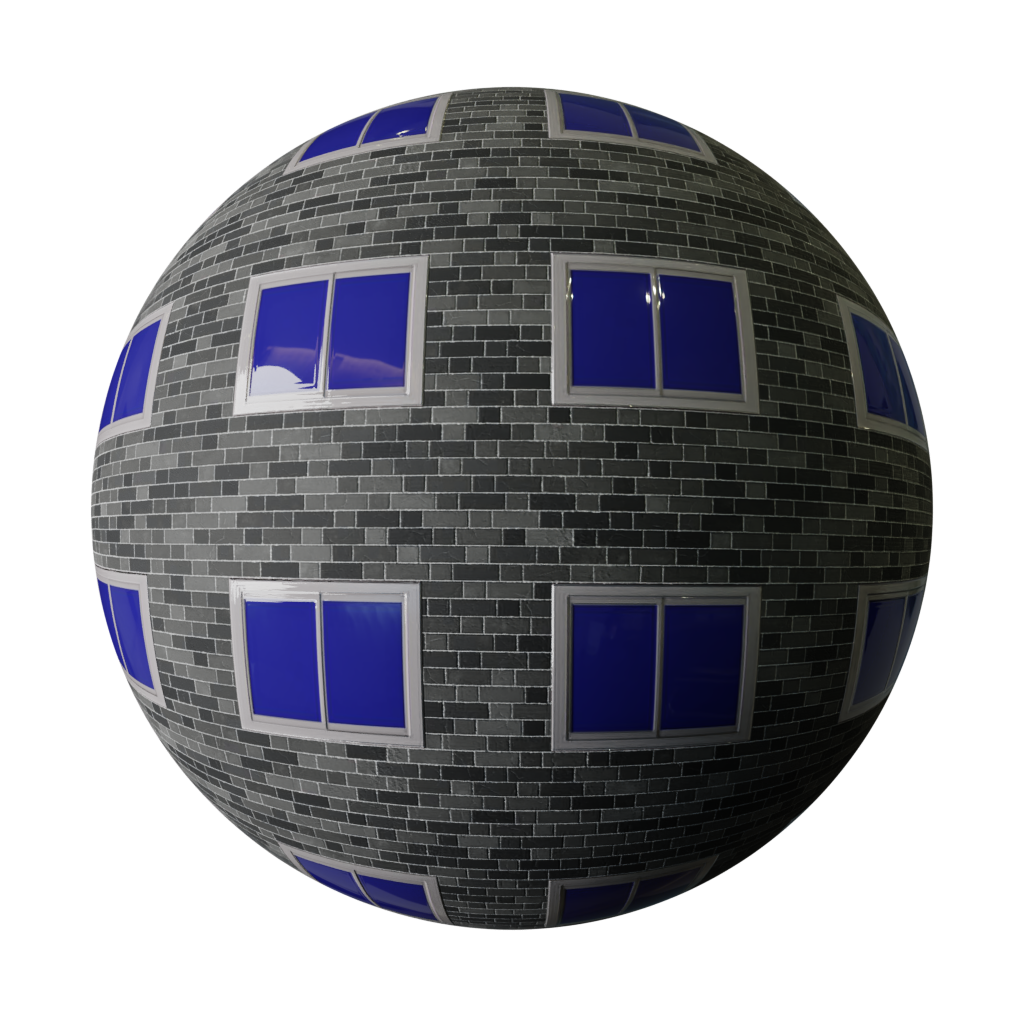 Building Facade | FREE glass materials | BlenderKit