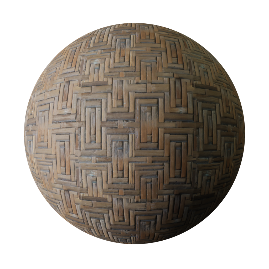 Woven bamboo texture | FREE wood materials | BlenderKit