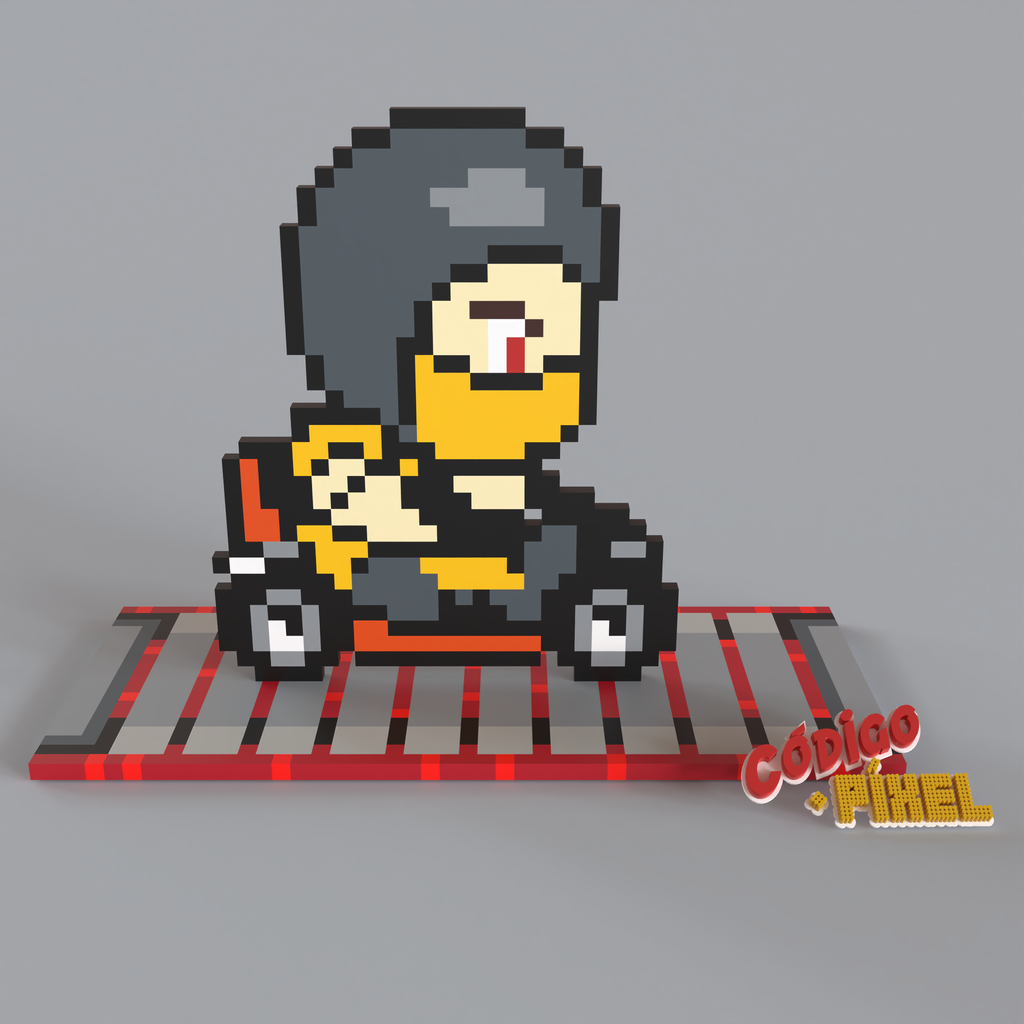 SMK080 - Super Pixel Kart Scorpion | FREE 3D Character models | BlenderKit