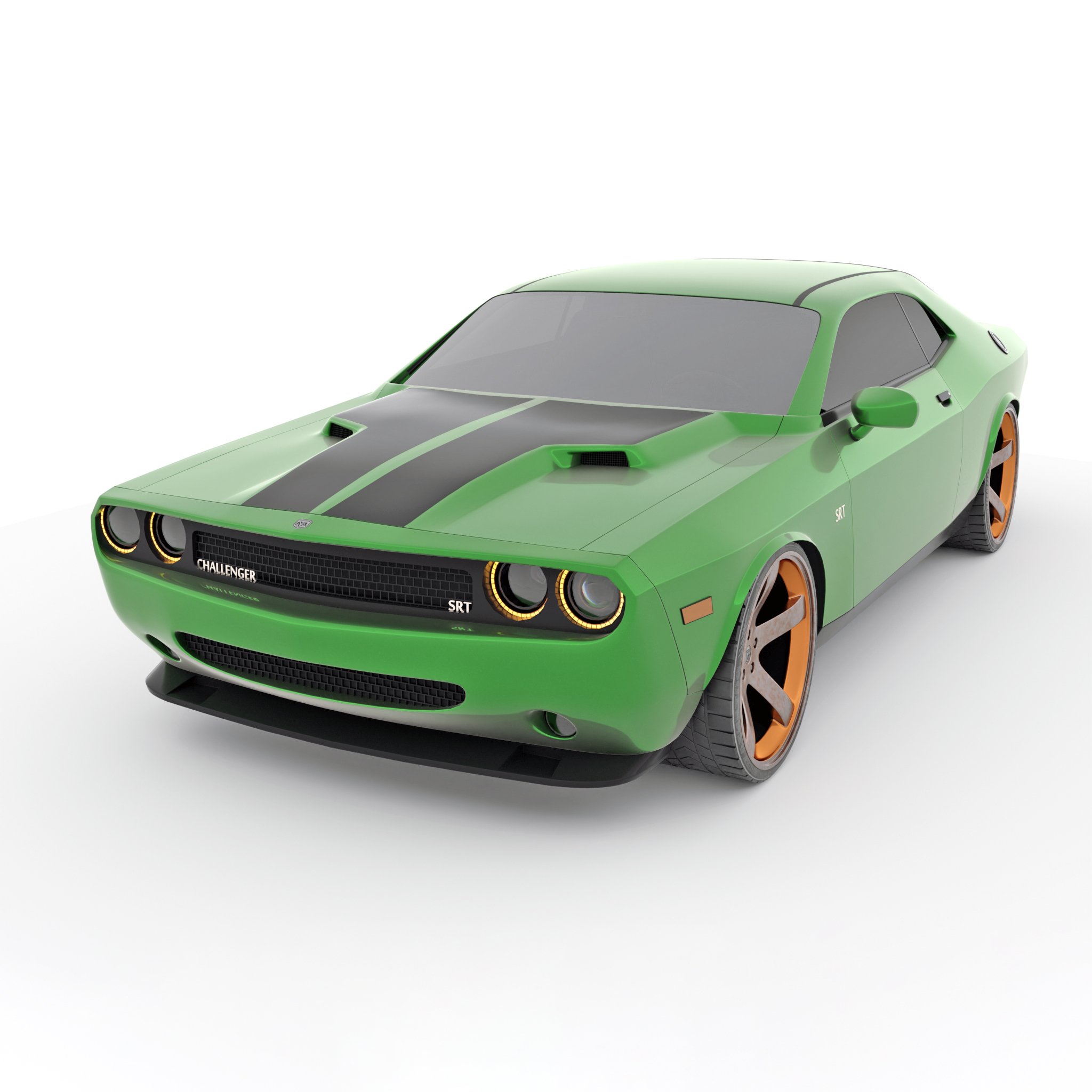 Dodge-challenger-2008 | Modern Cars models | BlenderKit