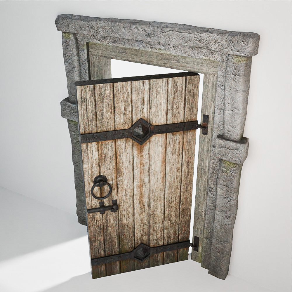 Medieval Castle Door 41 | Doors models | BlenderKit