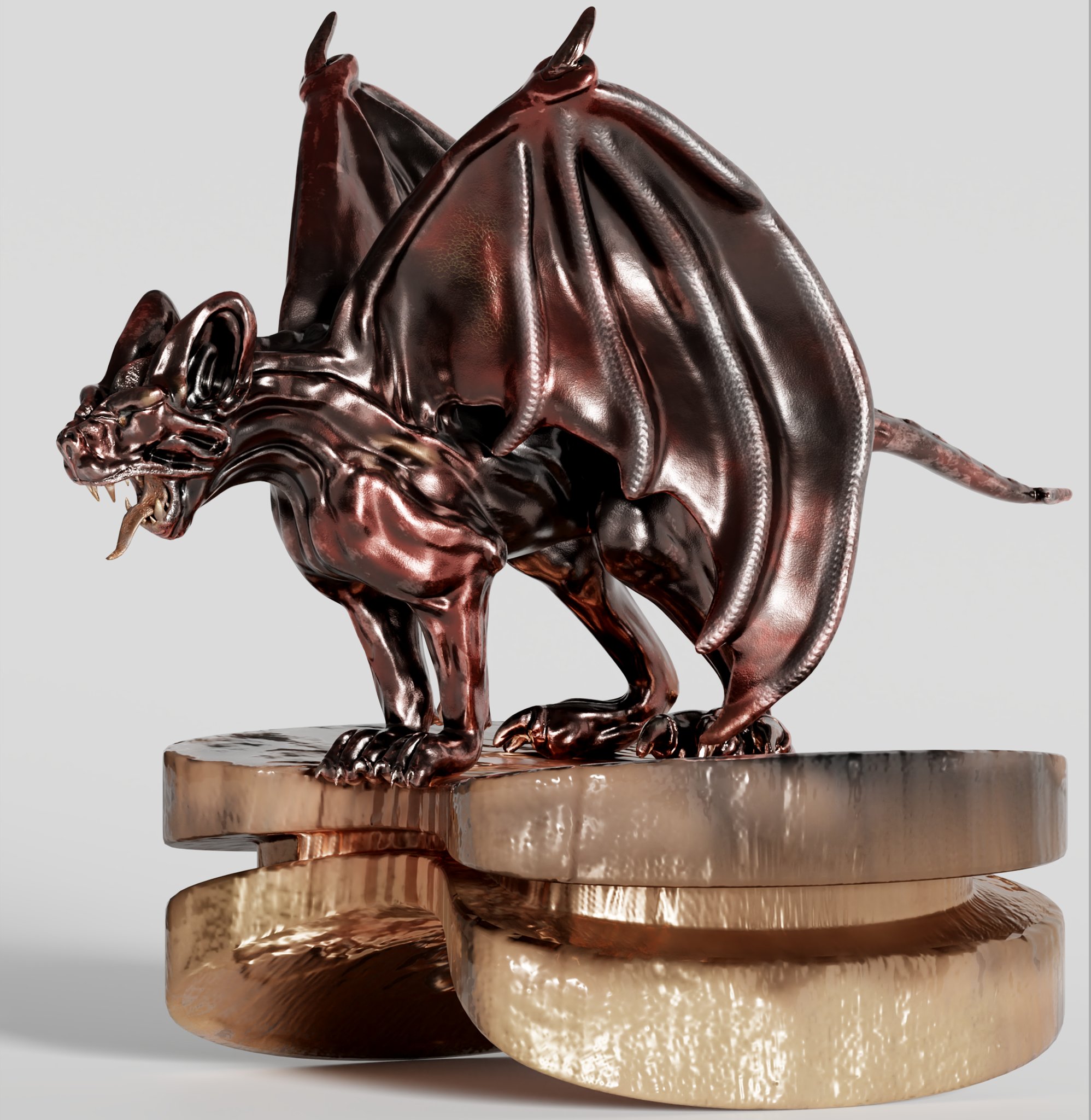 Gargoyle demon statue | FREE Interior Sculptures models | BlenderKit