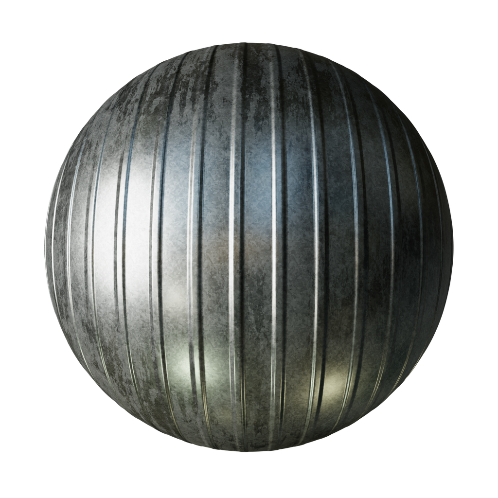 Corrugated Steel | FREE metal materials | BlenderKit